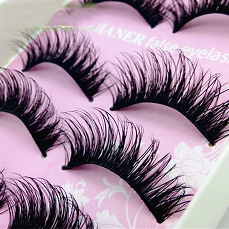 5 Pairs of Women Ladies Makeup Thick False Eyelashes Eye Lashes Long ...