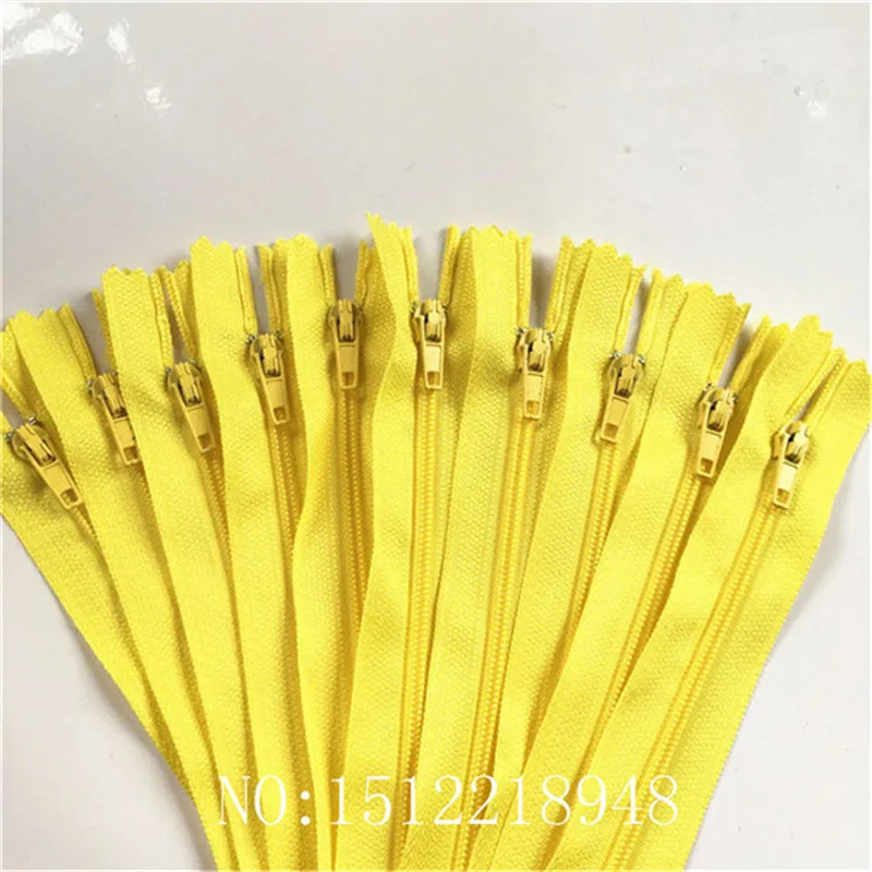 50pcs-24-Inch-60CM-Yellow-Nylon-Coil-Zippers-Tailor-Sewer-Craft-Crafter ...