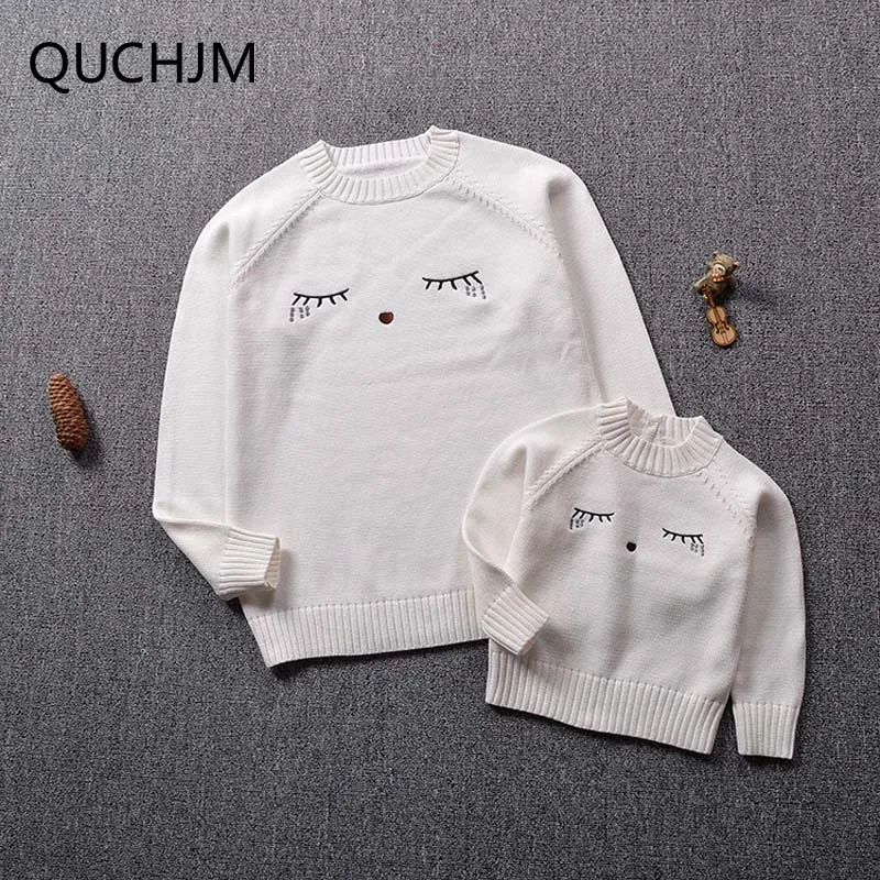 Family Time limited Full Cotton Matching Outfits 2018 New Eyelash ...