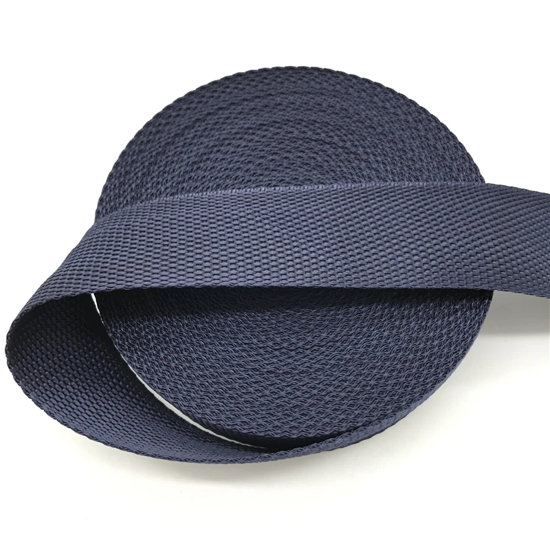 15mm 20mm 25mm 30mm 38mm Wide 5yards Navy blue Strap Nylon Webbing ...