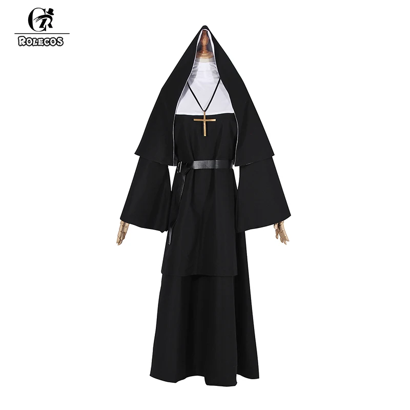 ROLECOS Classic Horror Movie The Conjuring 2 Cosplay Costume The Nun ...