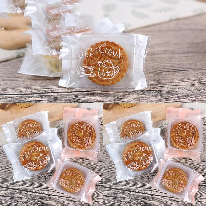 100pcs MoonCake Bag Package Bag Mooncake Packaging Box Paper Wedding ...