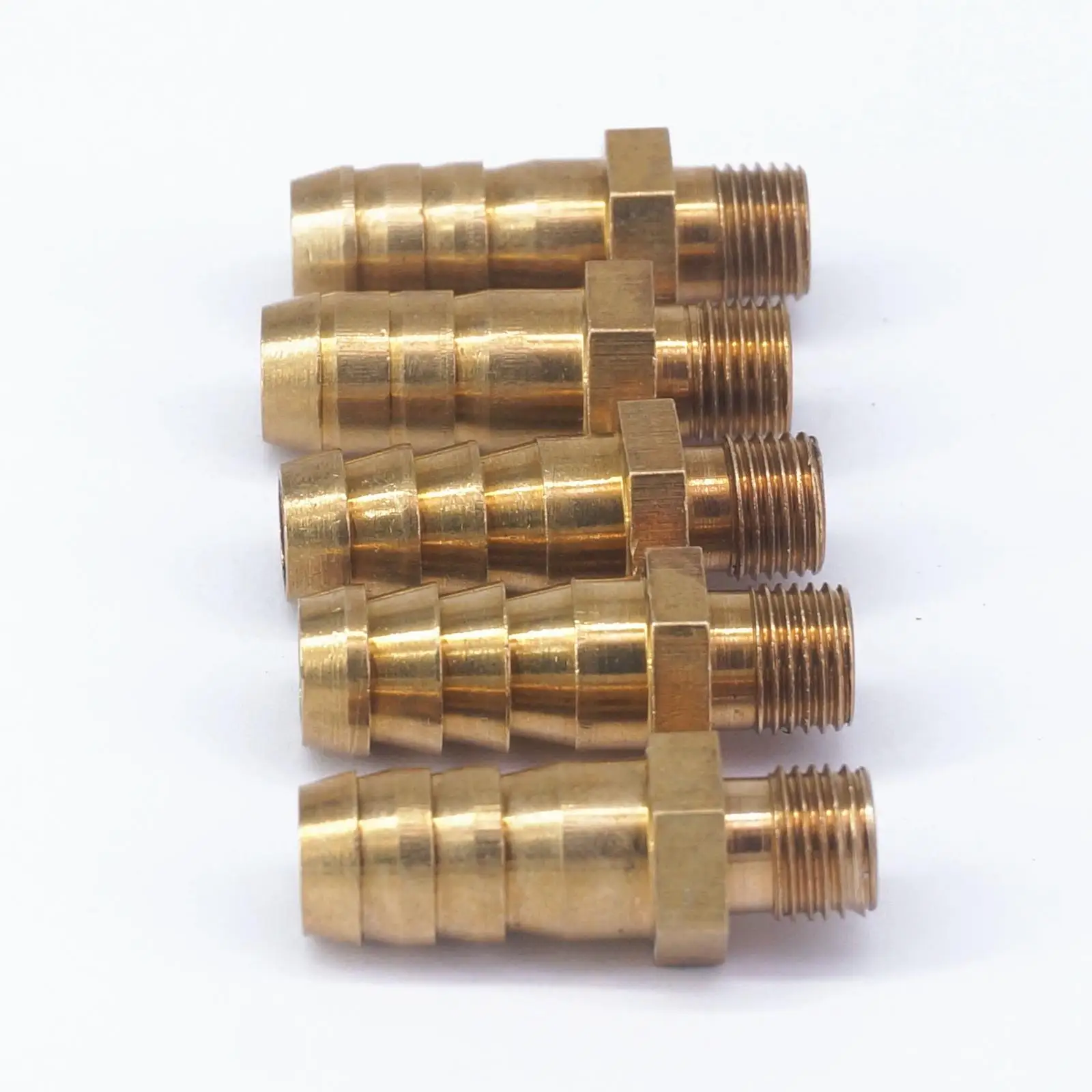LOT-5-Hose-Barb-I-D-10mm-x-M10x1mm-Metric-Male-Thread-Brass-coupler ...