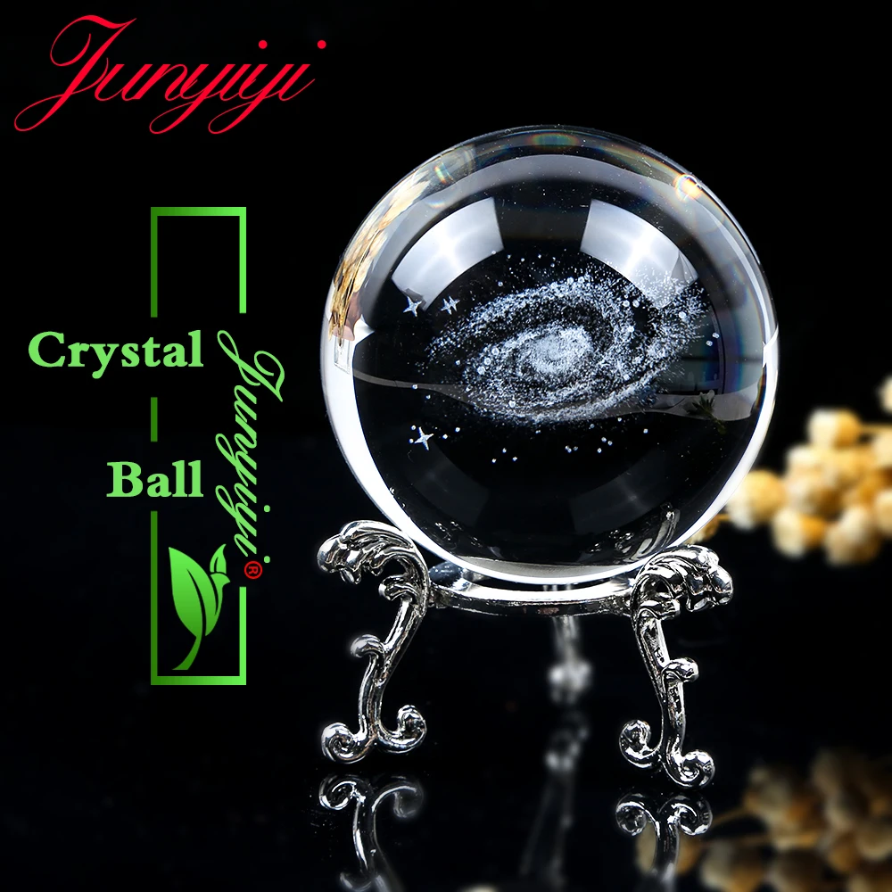 Crystal Glass Ball quartz Milky Way Model Ssolar galaxy Universe Glass ...