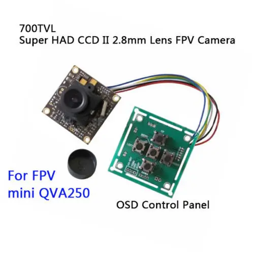 700tvl Super Had Ccd Ii 2.8mm Lens Fpv Camera + Osd Control Panel ...