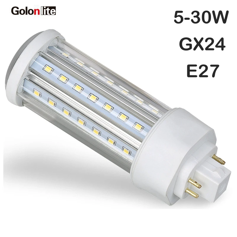 Golonlite LED PL light bulb E27 E26 G24 Gx24D Gx24Q 360 degree LED PLC ...