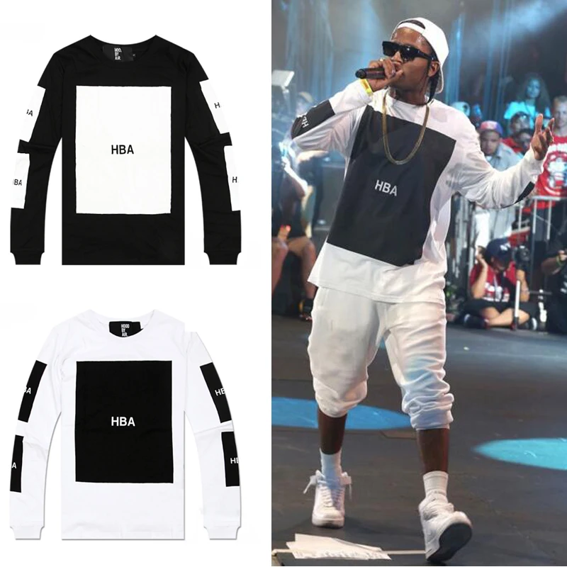 Kanye West HBA Hoodies Hip Hop Swag Clothes Hood By Air Jogger Men ...