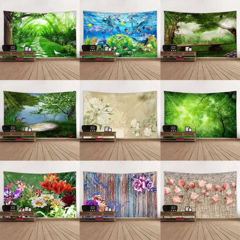 Beach Towels Natural Views Wall Decoration for Home Bedroom Polyester ...