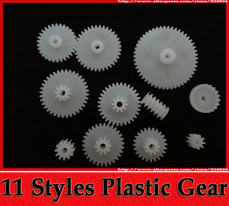 5packs/lot 11 kinds of Small Plastic Fixed Gears Package RC Robot ...