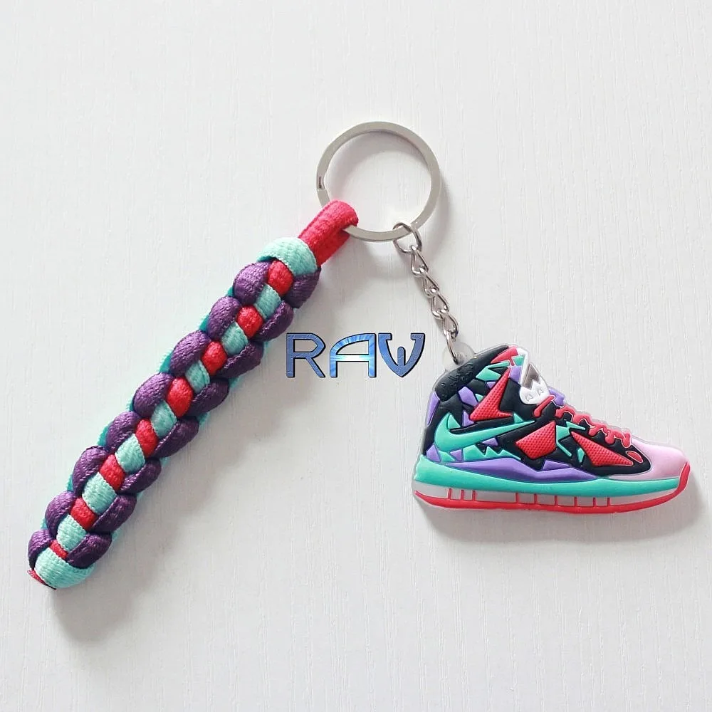 New Arrival LeBron James Keychain Red Green Sneaker Keychains Lebron X ...