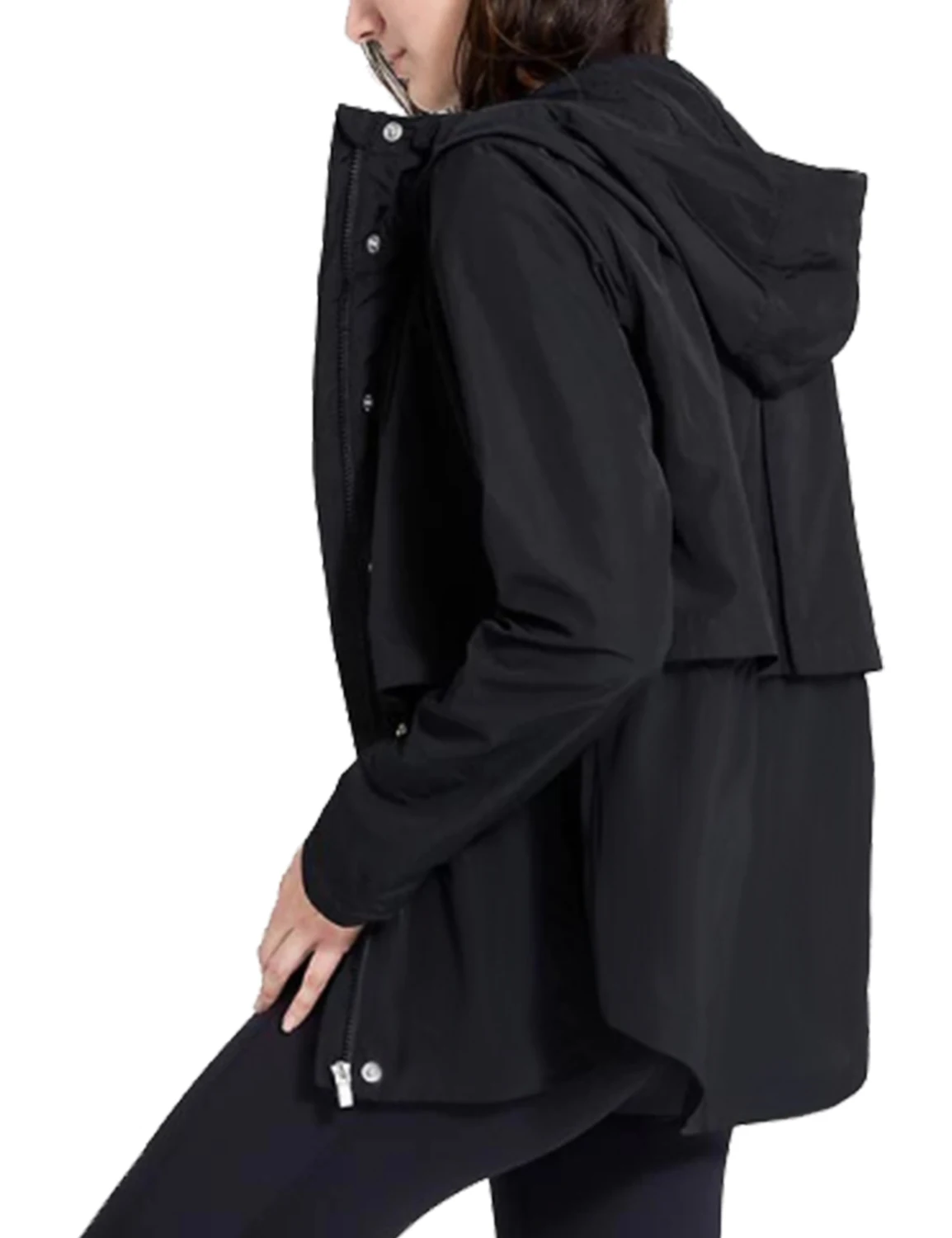 Women Rain Jacket Casual Bomber Jacket Long Slim Windbreaker Jacket ...