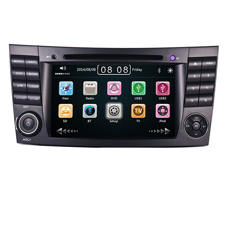 7" Touch Screen Car Dvd Player For Mercedes Benz E-class E200 E220 E300 ...