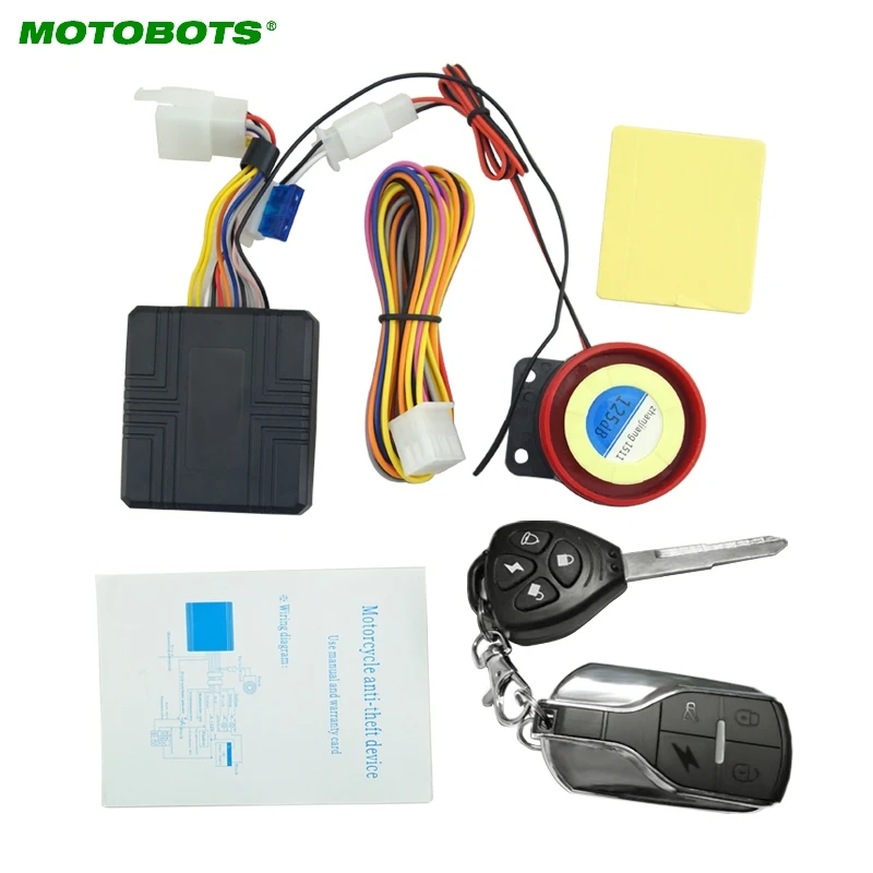 MOTOBOTS 12V 100m Universal Motorcycle Alarm Scooter Alarm Sirens #FD ...