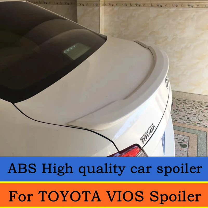 For TOYOTA VIOS Spoiler 2014 2017 High Quality ABS Material Car Rear ...