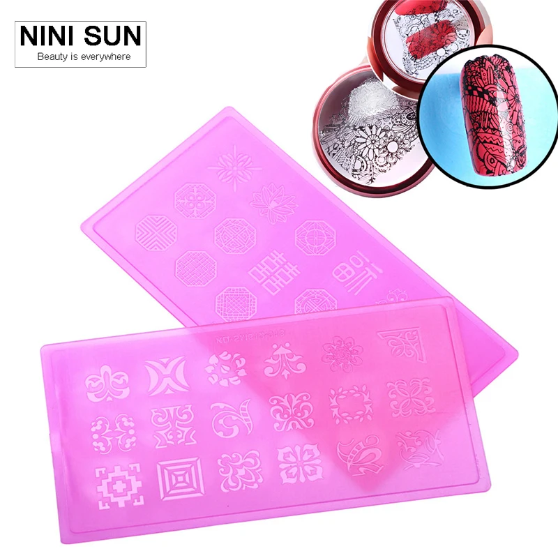 2016 New 3pcs Complicated Patterns Nail Stamper Stamping Style Stencils ...