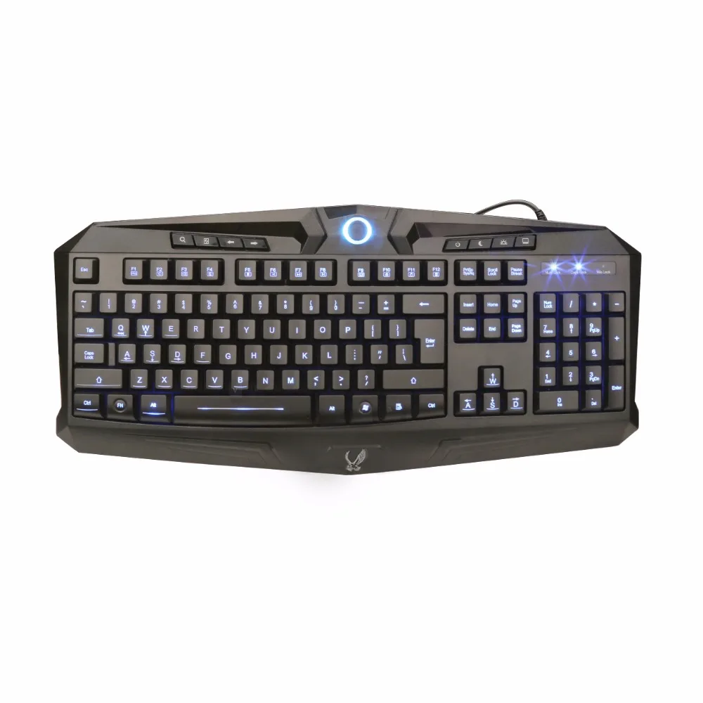 Z70 Wired 104 Keys Membrane Gaming Keyboard LED Backlight for Desktop ...