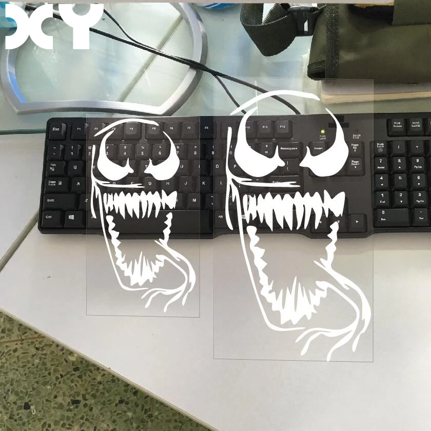 XY Terror Venom Car Rear Window Stickers Reflective Type Funny Car ...