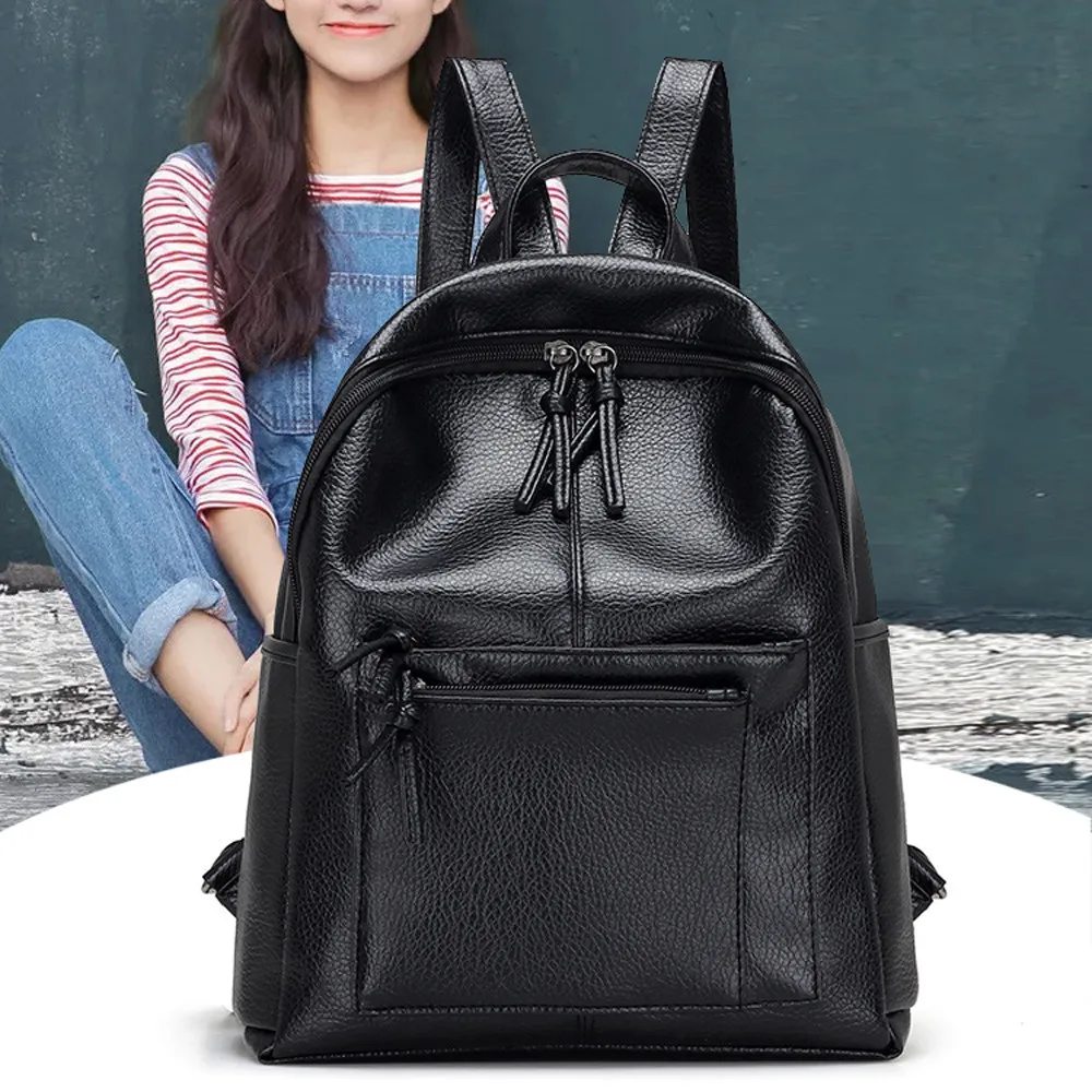 Backpack Vintage Women Book Bag Girls Fashion Schoolbag Women Bag|book ...
