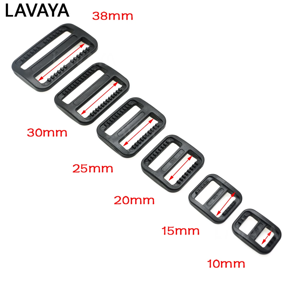 1pcs Plastic Tri Glides Slider Adjustable Buckle Backpack Webbing Moll ...