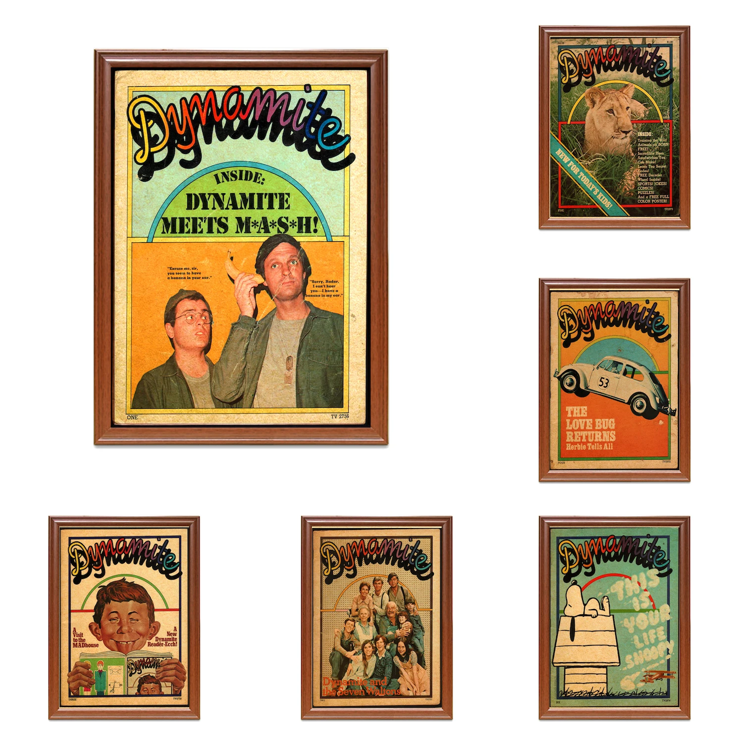 Vintage Ads Poster Dynamite Magazine Dynamite Meets Mash Kraft Posters ...