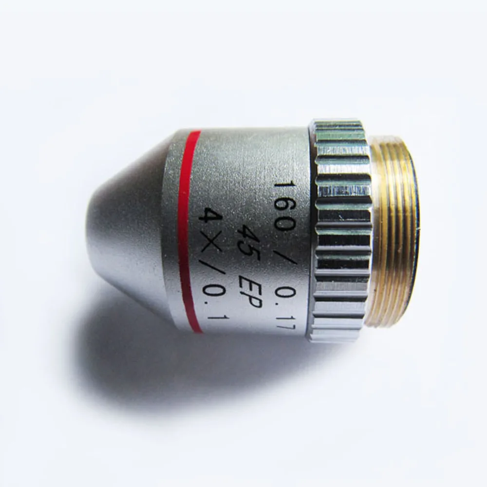 New 4x 45ep Semi Plan Achromatic Objective Lens Microscope Objective