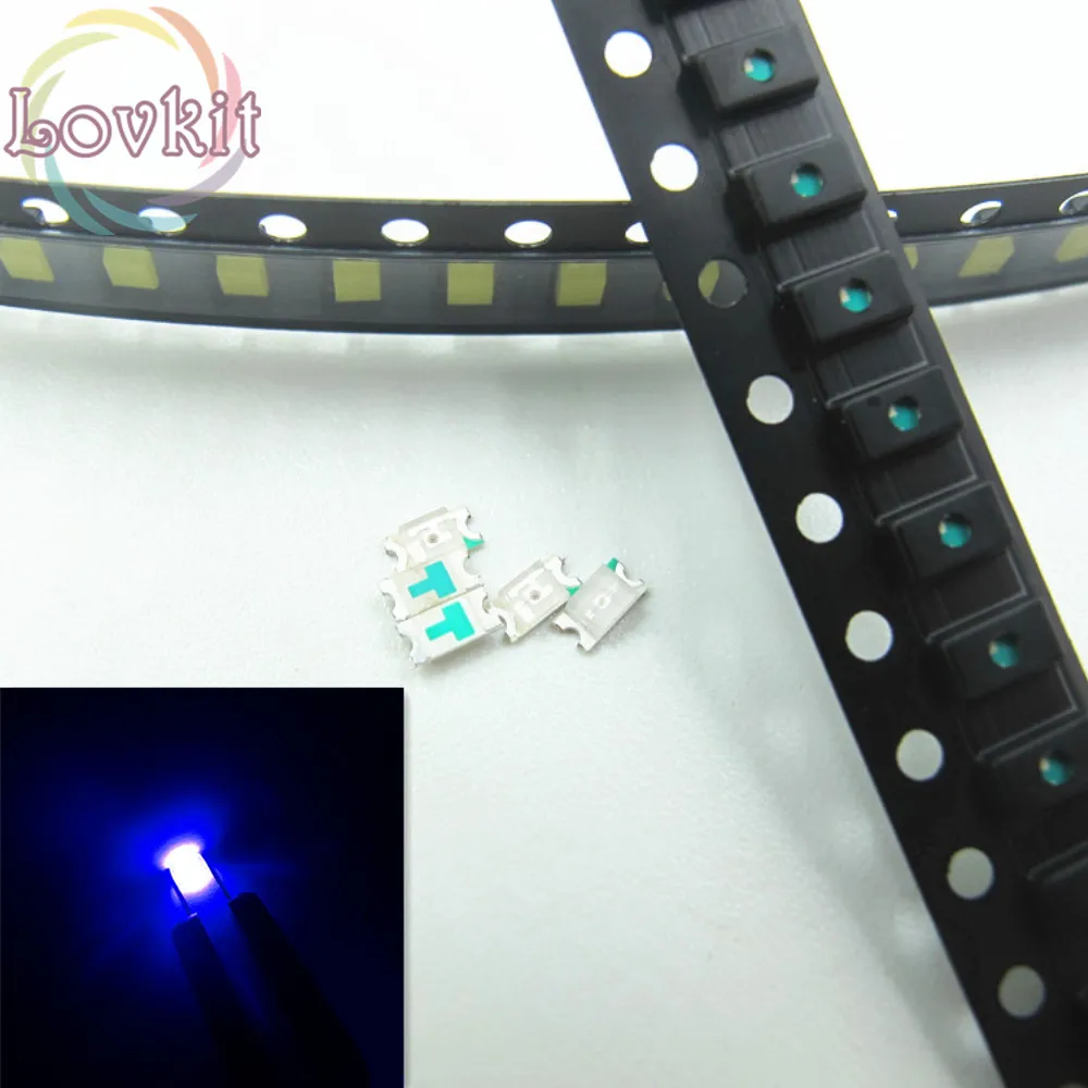 100pcs 0603 SMD Pure Blue led SMT LEDS Light Diode 3.0 3.2V 465 475nm ...