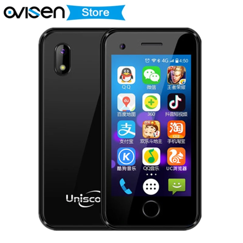 Mini 4G phone UniscopE 8S8 Ultra Slim 2.45Inch 2.5D screen MTK6737M 1GB ...