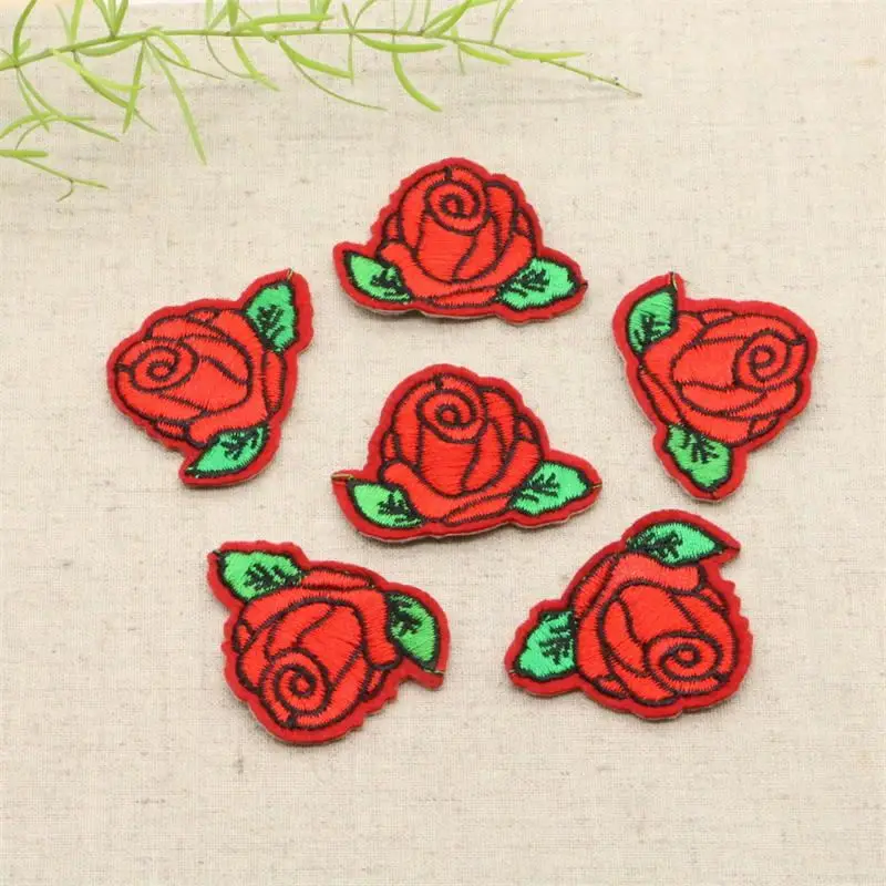 Aliexpress.com : Buy 5pcs Cute Colorful Rose Applique Flowers Patch ...