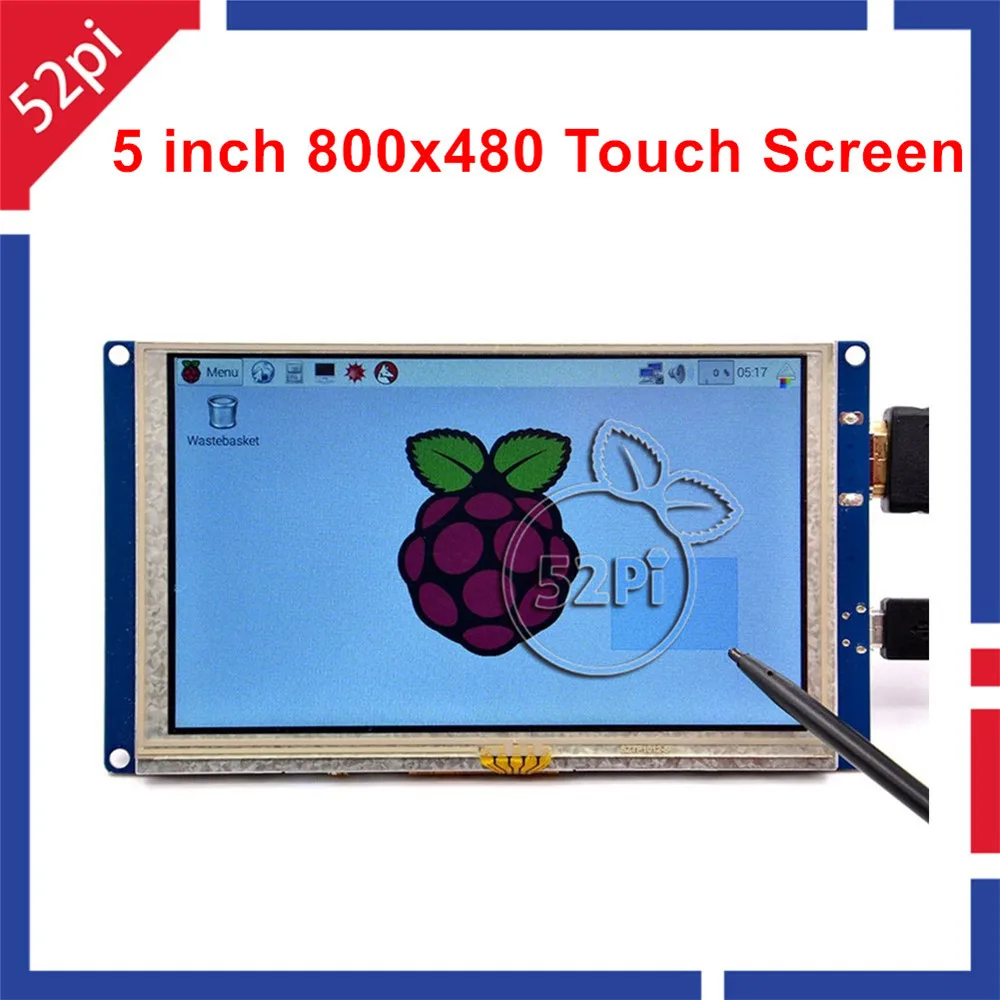 52Pi-cran-Tactile-LCD-TFT-HDMI-5-Pouces-800x480-pour-Raspberry-Pi-4-B ...