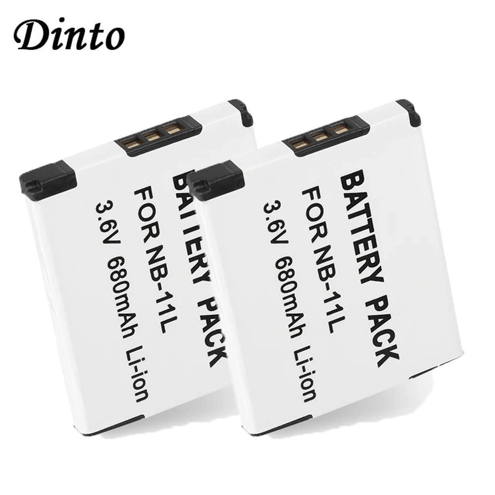 DINTO 2pcs NB 11L NB11L NB 11L 680mAh Li ion Camera Battery Pack for ...