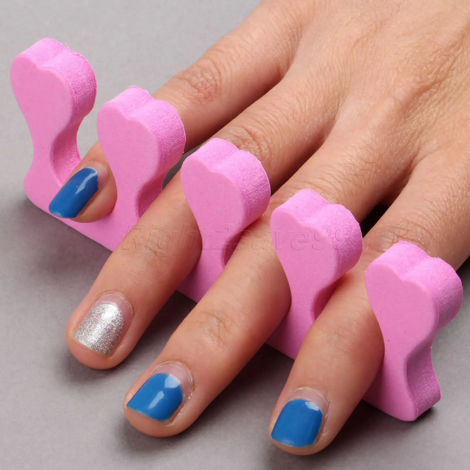 2017 100 Pcs(50 Pairs) Nail Art Soft Pink Finger Toe Seperators Foam ...