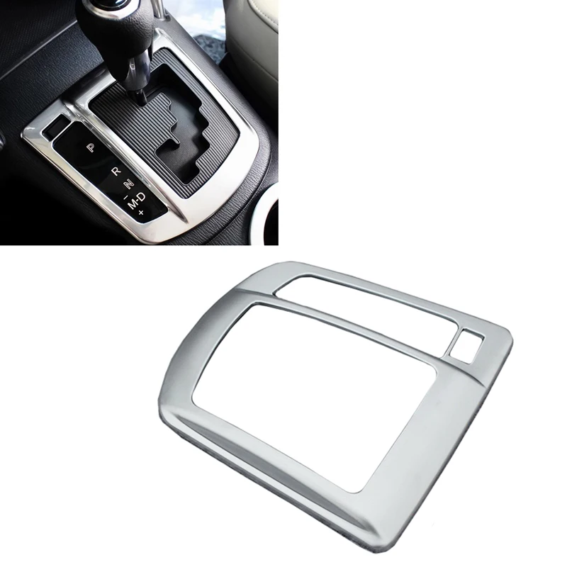 JEAZEA ABS Plastic Chrome Center Console AT Gear Shift Panel Frame Trim ...
