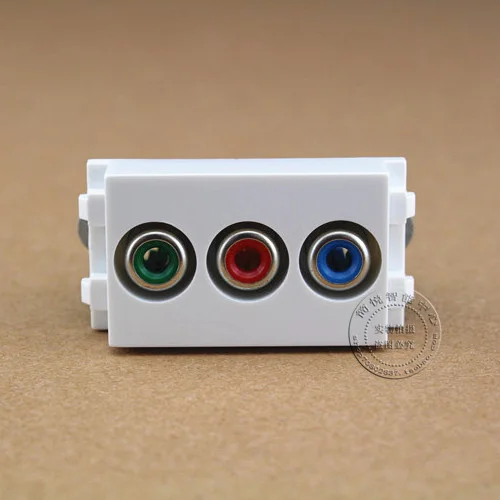 128 Type RGB AV Multimedia Module Socket Module Connector Outlet ...