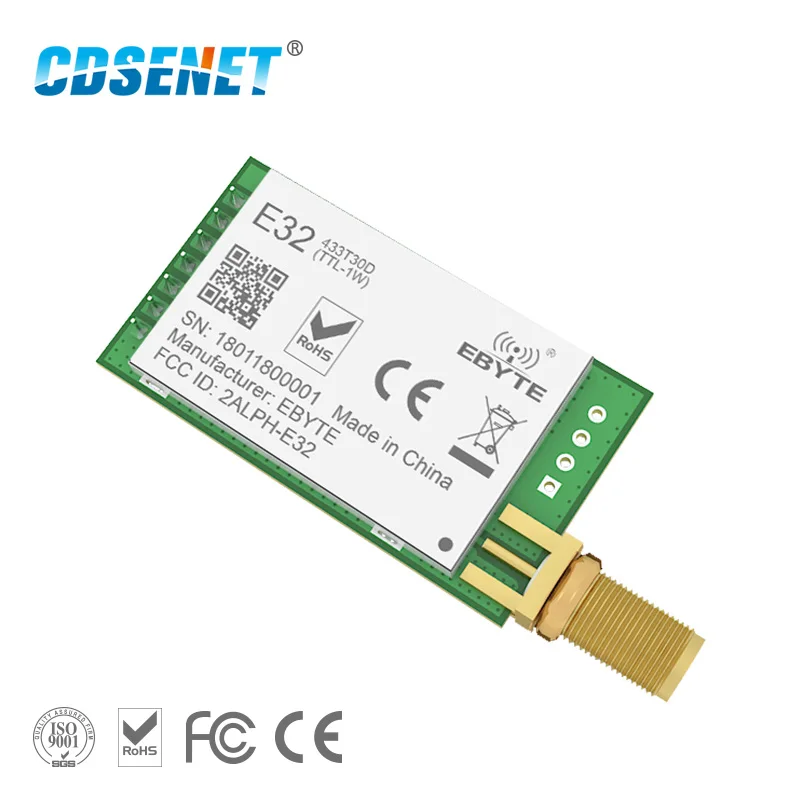 LoRa-433-MHz-modul-penerima-pemancar-8000m-CDSENET-E32-433T30D-V8-UART ...