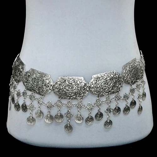 2016 Women Vintage Turkish Gypsy Alloy Coin Belly Body Chain Waist