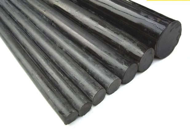50mm diameter 50cm length Black nylon rods black plastic ABS bar ...
