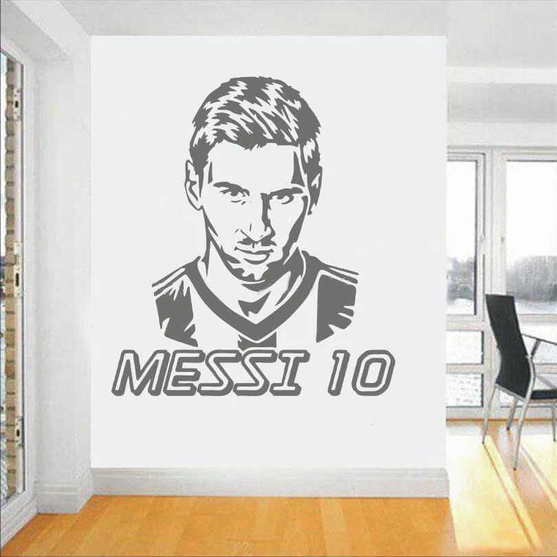 Love Messi 10 A cool wall sticker to your room soccer ball|wall sticker ...