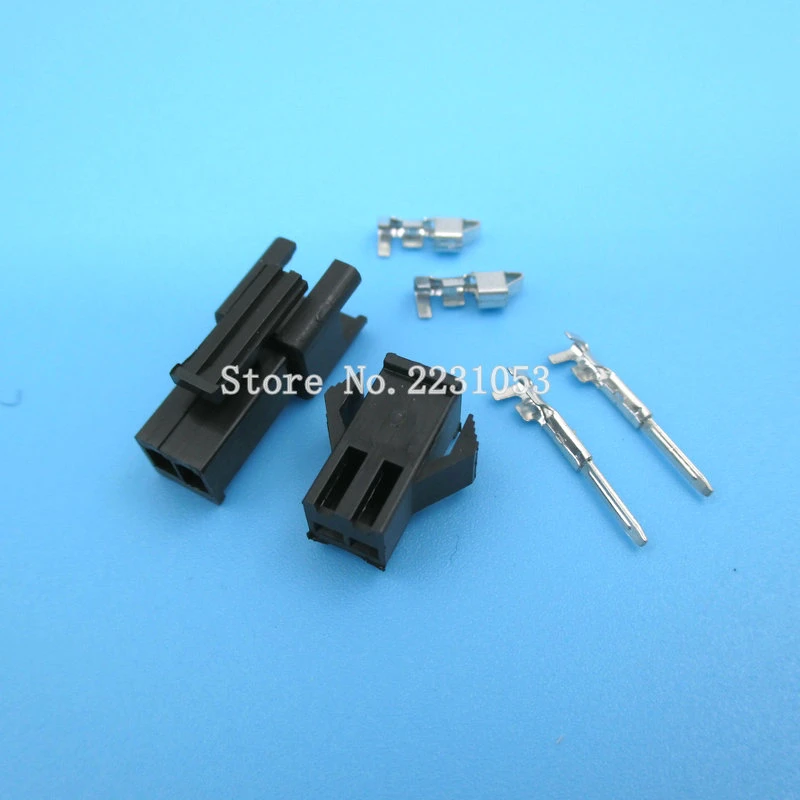 10 Sets Sm-2.54mm Pitch 2p Female And Male Header Connectors Adaptor Plug Sm2.54-2p Sm-2p ...