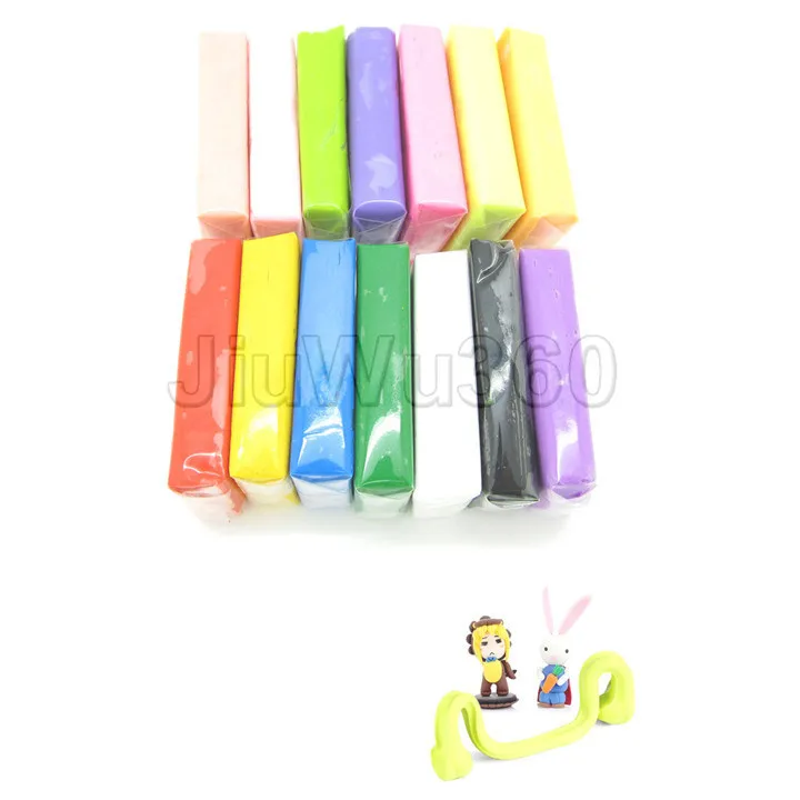 14 Colors Fimo Polymer Clay Blocks Soft Plasticine Craft Student ...