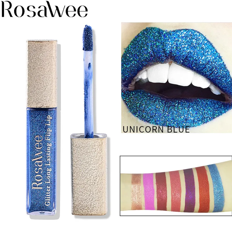 Rosawee Clear Lip Gloss 7 Colors Waterproof Liquid Lipstick Sexy