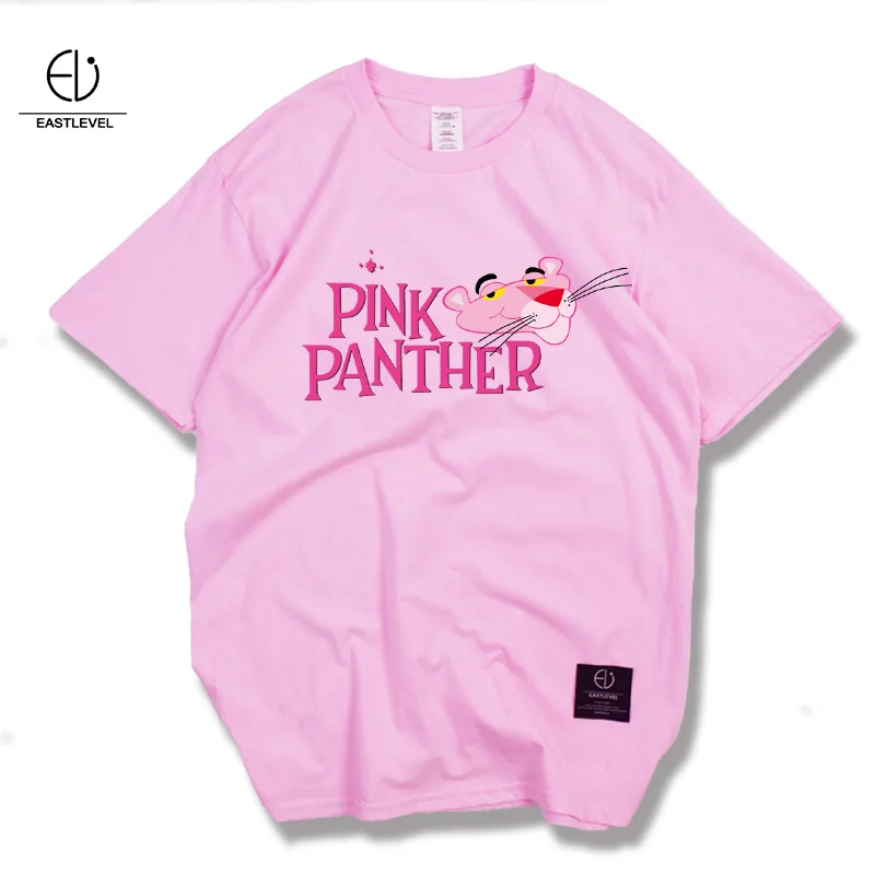 Women T Shirt Fashion Cotton Pink Panther Short Sleeves Hip Hop Ladie T Shirt Brand Clothes