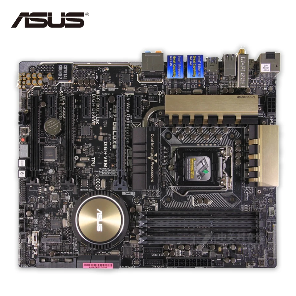 Original Used Asus Z97 Deluxe Desktop Motherboard Z97 Socket LGA 1150 ...