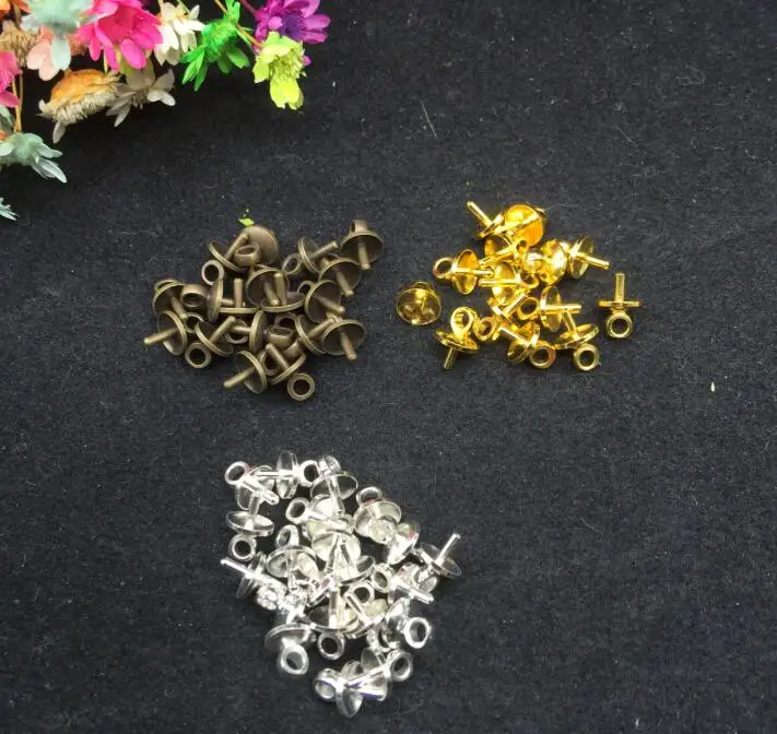 1000pieces/lot wholesale gold/siver/bronze plated Bail Connectors ...