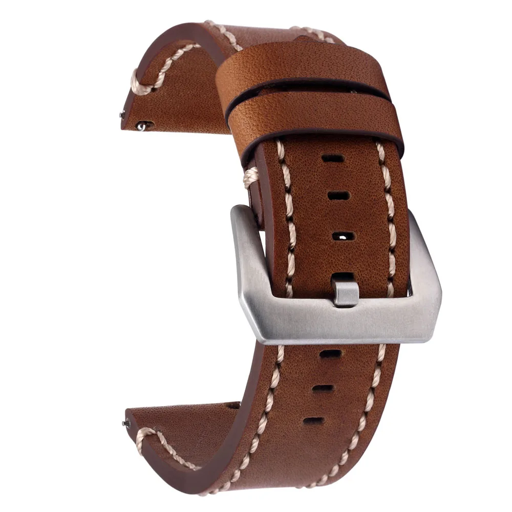 Thick-and-Strong-Top-Grain-Leather-Watch-Band-Vintage-Crazy-Horse ...