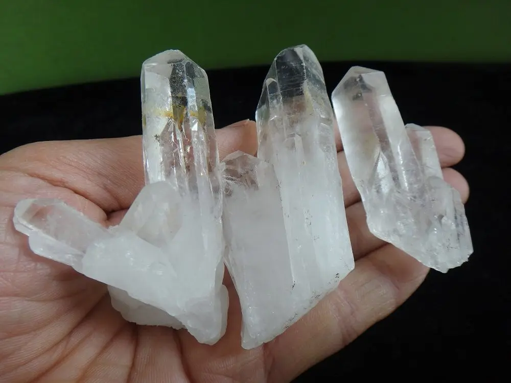 3 AA Unique natural clear crystal cluster|cluster band|crystal ...