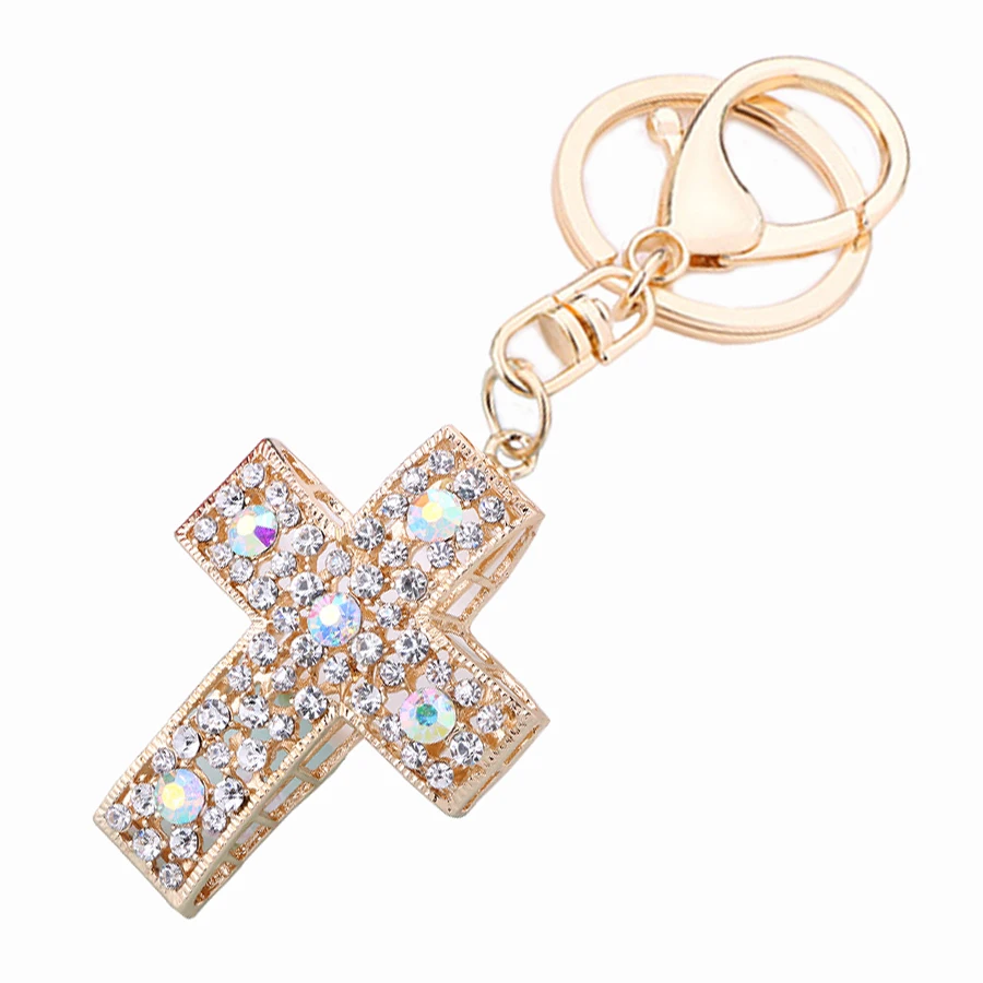 Crystal-Cross-Keyring-Alloy-Keychain-Fashion-HandBag-Pendant-Purse-Bag ...
