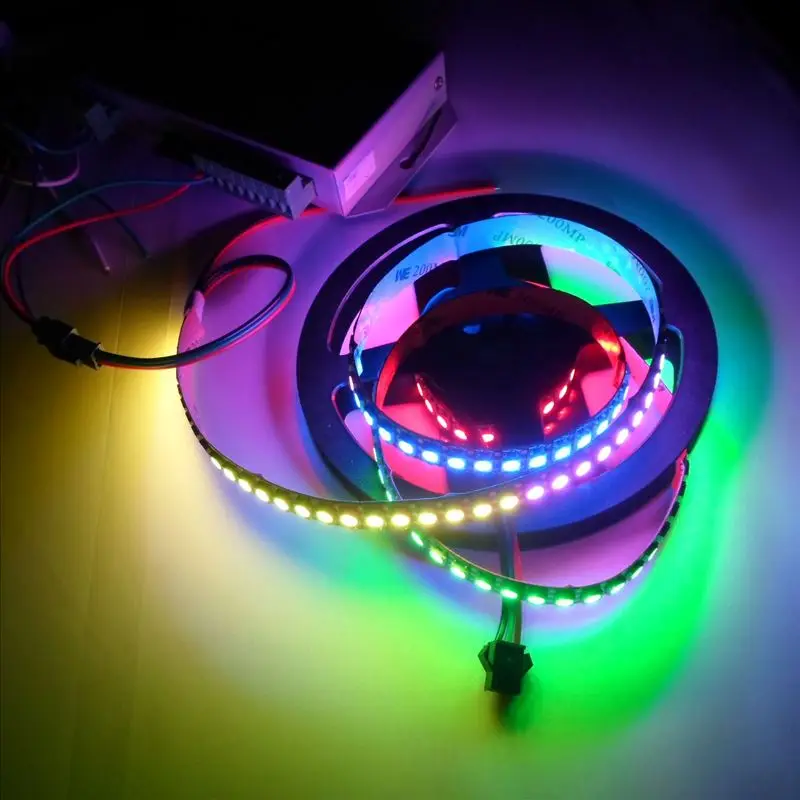 1X Promotion APA102 addressable 5050 full color flexible led strip ...