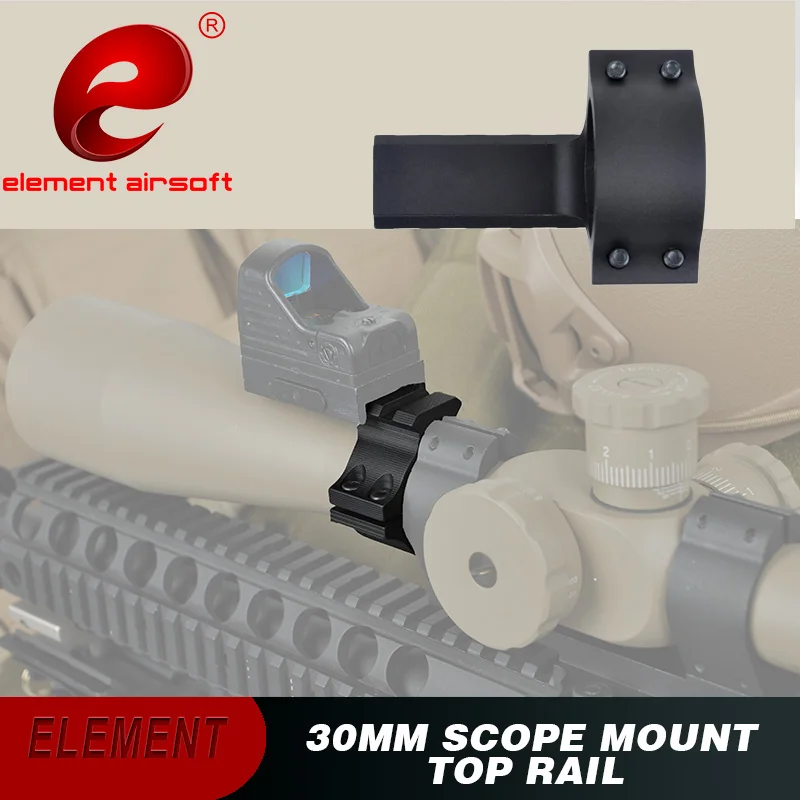 Element Tactical 30mm Scope Mount Top Rail Weapon Flashlight Mount ...