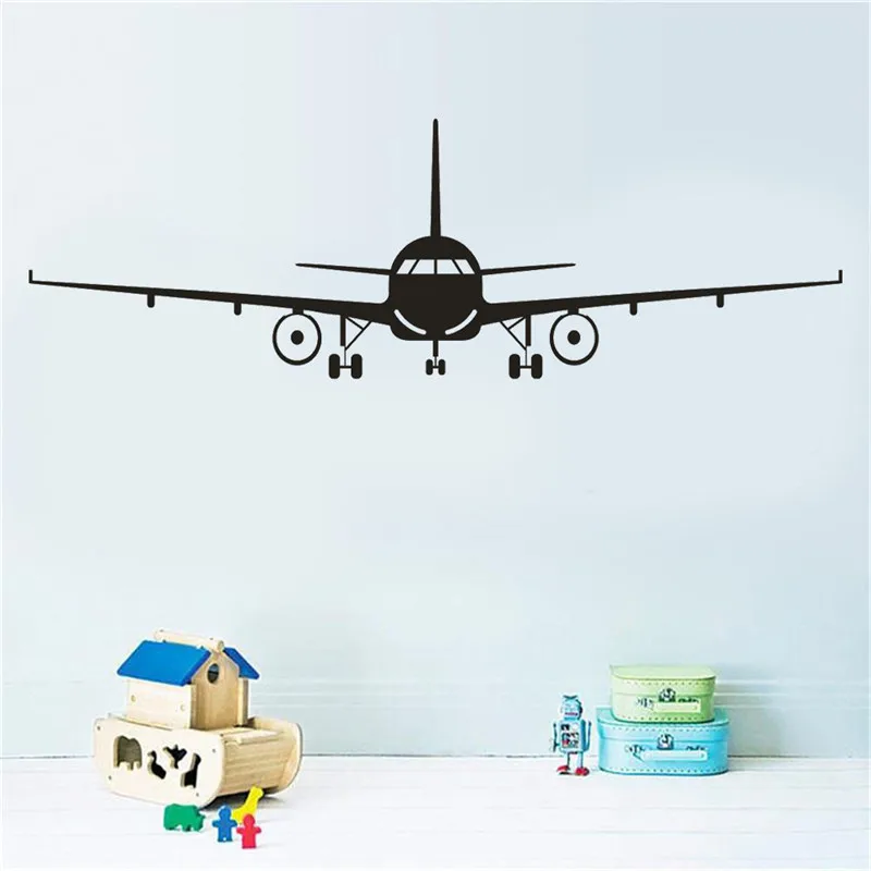 Airplane Vinyl Wall Stickers,Civil aircraft interior decorative wall ...