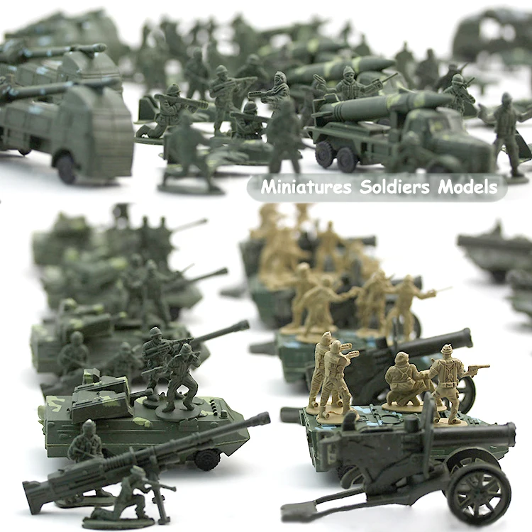 ( 96 PCS ) Nostalgic toys World War II soldier military toys kit Action ...
